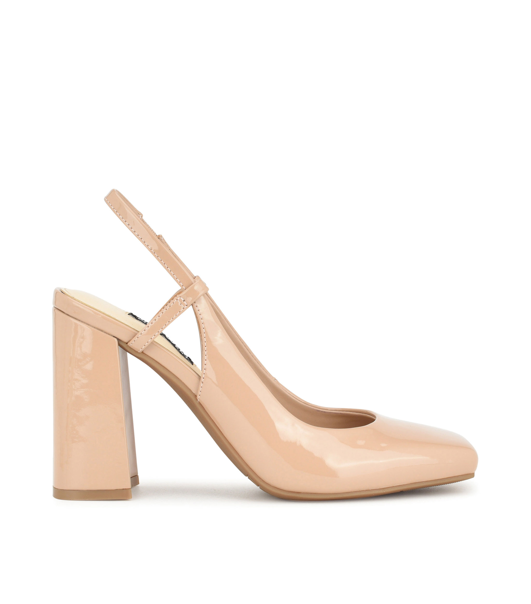 Nine West: Zapatillas Slingback con tacón alto ancho Mujer | El Palacio de Hierro